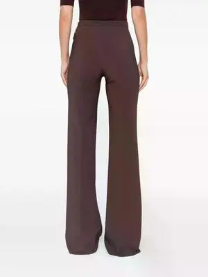 Elisabetta Franchi Button-detail Trousers - Brown