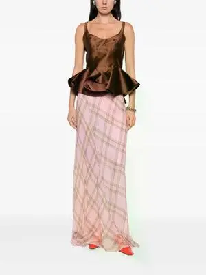 MARQUES' ALMEIDA Mikado Peplum Corset