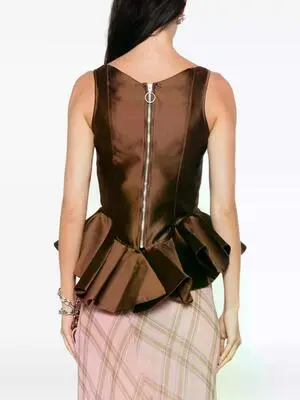 MARQUES' ALMEIDA Mikado Peplum Corset
