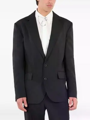 Roberto Cavalli Leopard-print Lining Wool Blazer