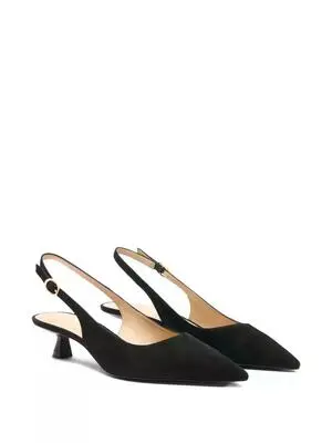 STUART WEITZMAN 35mm Sculpt Slingback Pumps - Black