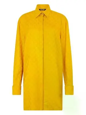 Roberto Cavalli Monogram Snake-embossed Shirt