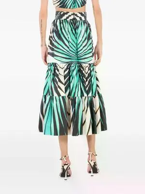 Roberto Cavalli Printed Tiered Skirt