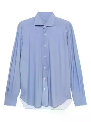 BARBA NAPOLI Long Sleeve Shirt - Blue