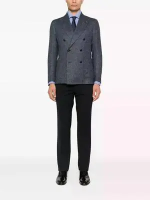BARBA NAPOLI Long Sleeve Shirt - Blue