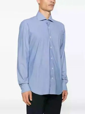 BARBA NAPOLI Long Sleeve Shirt - Blue
