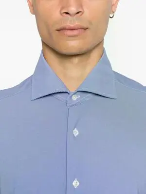 BARBA NAPOLI Long Sleeve Shirt - Blue