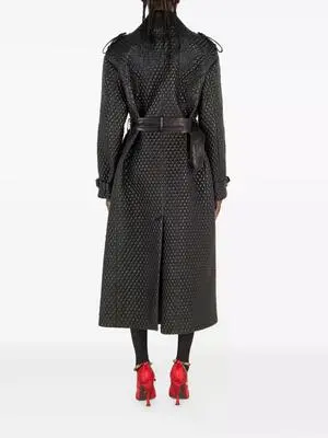 Roberto Cavalli Dragon-embroidered Quilted Coat