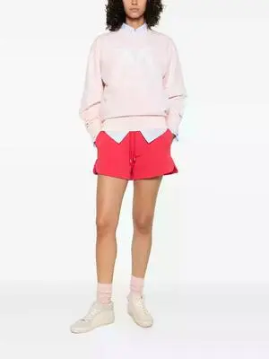 Pinko Elastic-waistband Cotton Mini Shorts
