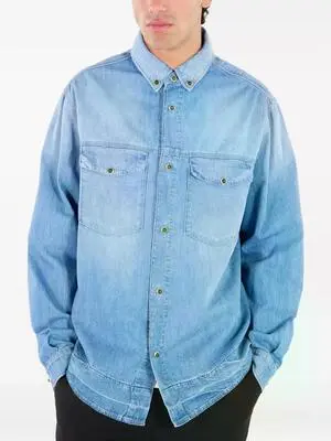 Roberto Cavalli Stud-button Denim Shirt
