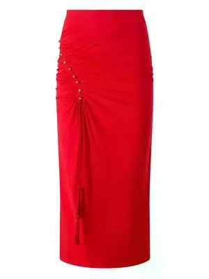 Roberto Cavalli Gathered High-rise Skirt
