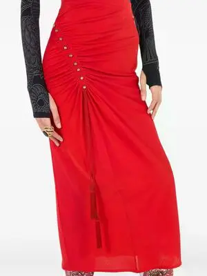 Roberto Cavalli Gathered High-rise Skirt