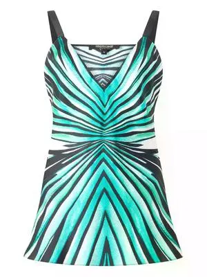 Roberto Cavalli Printed Silk Top