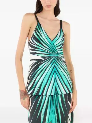 Roberto Cavalli Printed Silk Top