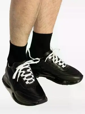 Givenchy Quilted Transparent-sole Sneakers - Black