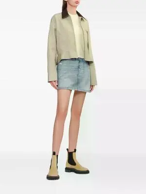Rag & Bone Distressed Denim Mini Skirt