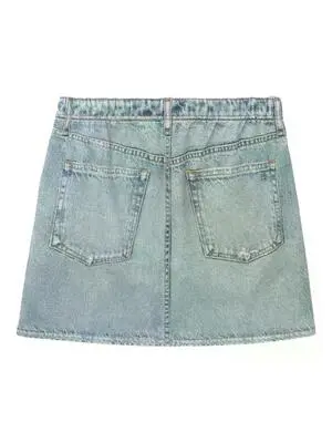 Rag & Bone Distressed Denim Mini Skirt