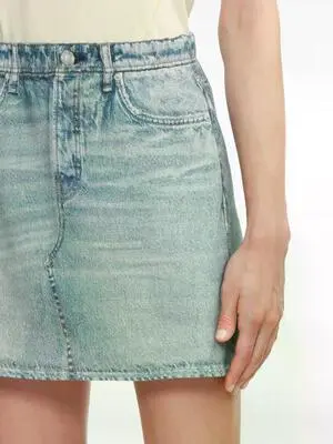 Rag & Bone Distressed Denim Mini Skirt