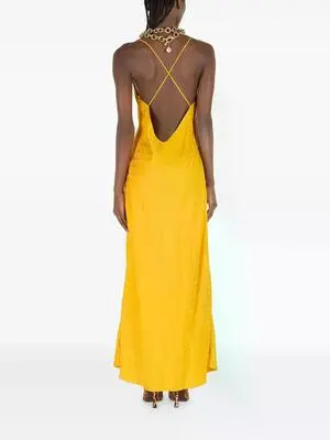 Roberto Cavalli Snake Monogram Dress