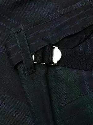 Sacai Plaid Buckled Trousers