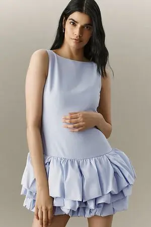 Sleeveless Ruffle Mini Dress