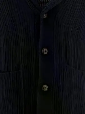 RAKKI Shawl-collar Ribbed Cardigan