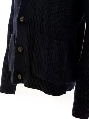 RAKKI Shawl-collar Ribbed Cardigan