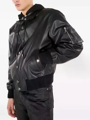Roberto Cavalli Leather Bomber Jacket
