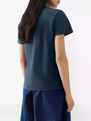 Jacquemus Embroidered Cotton T-shirt - Blue