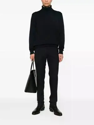 ZANONE Turtleneck Wool Sweater - Blue