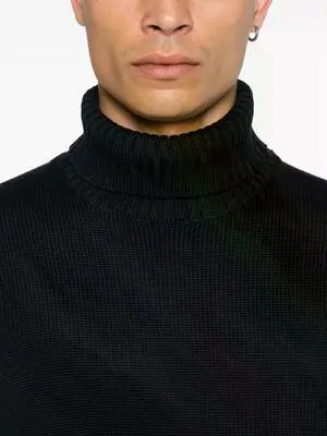 ZANONE Turtleneck Wool Sweater - Blue