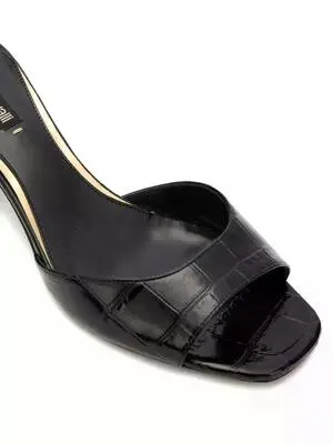Roberto Cavalli Crocodile-effect Mules