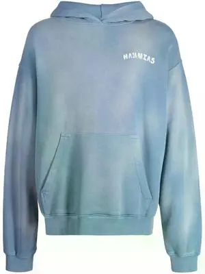 NAHMIAS Bunny-print Cotton Hoodie - Blue