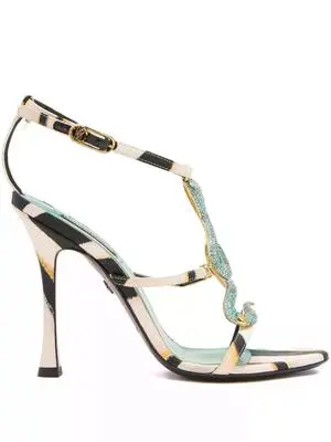 Roberto Cavalli Metallic Sandals For Women