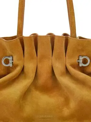 FERRAGAMO Small Soft Shoulder Bag - Brown