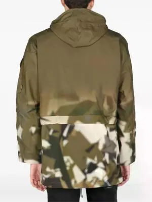 ARKAIR Camouflage-print Flap-pocket Raincoat