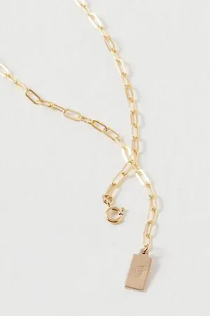 OXB JEWELRY OXB Jewelry Sweatproof Monogrammed Convertible Chain Gold G
