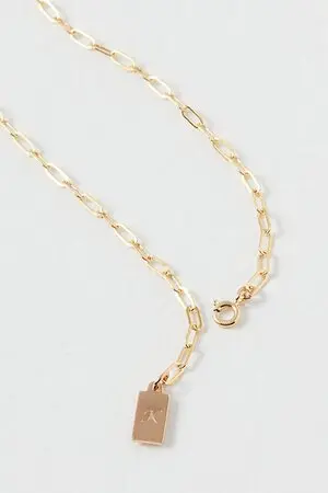 OXB JEWELRY OXB Jewelry Sweatproof Monogrammed Convertible Chain Gold K