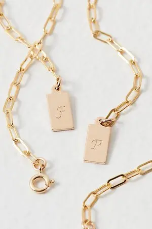 OXB JEWELRY OXB Jewelry Sweatproof Monogrammed Convertible Chain Gold L