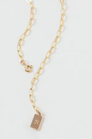OXB JEWELRY OXB Jewelry Sweatproof Monogrammed Convertible Chain Gold R