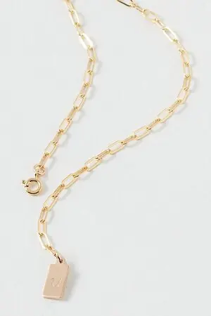 OXB JEWELRY OXB Jewelry Sweatproof Monogrammed Convertible Chain Gold U