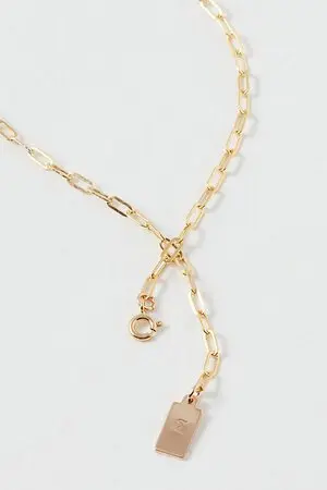 OXB JEWELRY OXB Jewelry Sweatproof Monogrammed Convertible Chain Gold Z