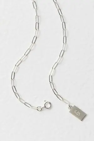OXB JEWELRY OXB Jewelry Sweatproof Monogrammed Convertible Chain Silver G