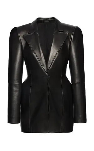 Magda Butrym Tailored Leather Blazer
