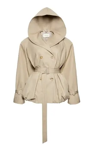 Magda Butrym Hooded Cotton-blend Trench Coat