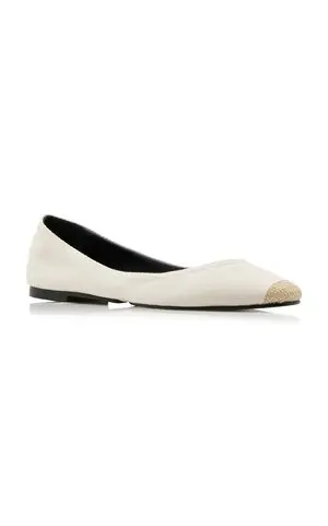Jacquemus The Ovalo Leather Ballet Flats