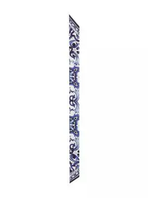 Dolce & Gabbana Majolica-print Scarf - White
