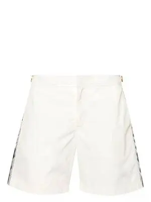 Orlebar Brown Bulldog Border Tape Swim Shorts - White