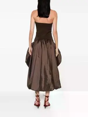 Simkhai Izzy Midi Dress - Brown