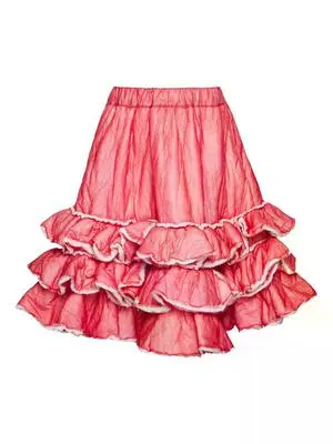 Comme Des Garçons Tie Ruffled Skirt